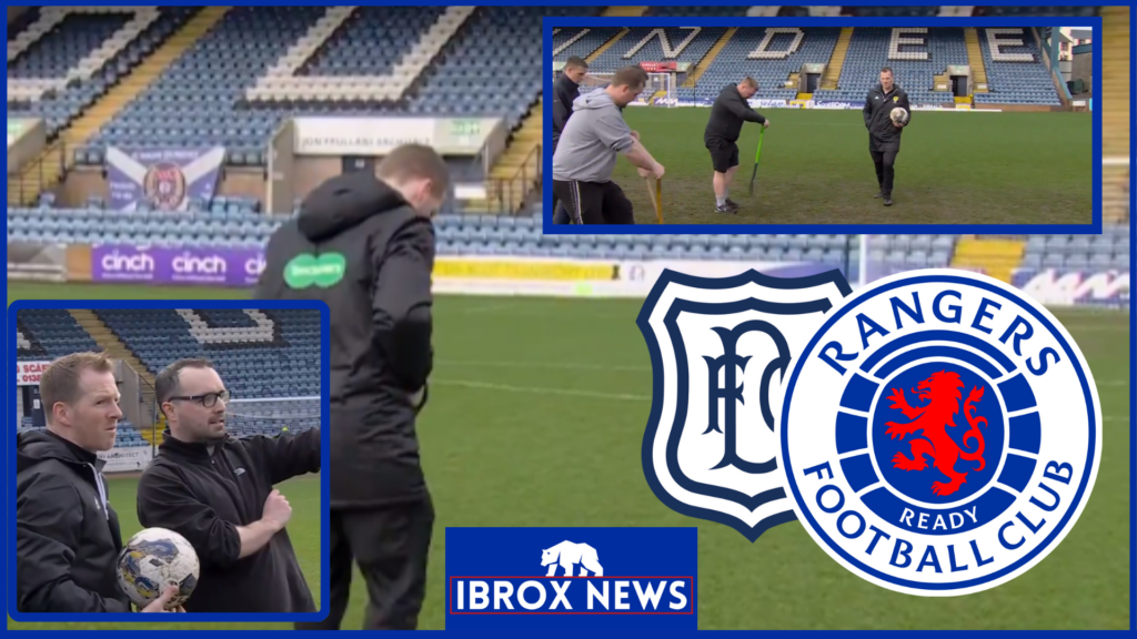 Rangers: Dundee pitch inspection footage shared by Sky Sports
