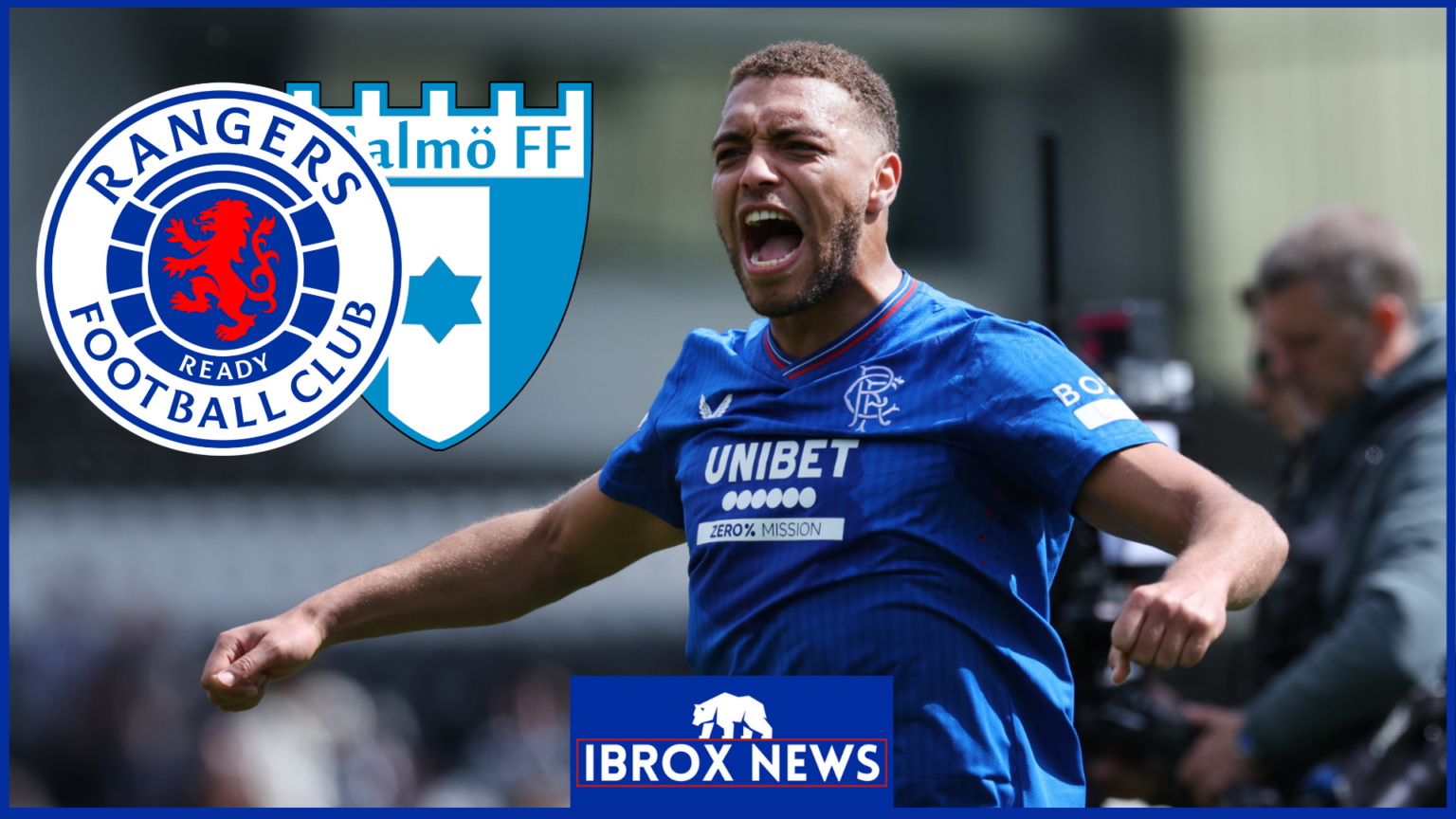 Tom English reacts as Rangers mock Malmo online after 2-0 win