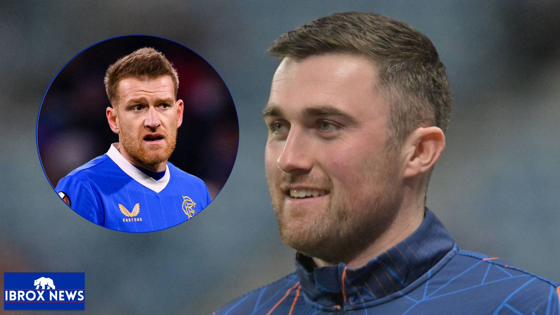 Steven Davis reacts to John Souttar after Rangers Europa League win v ...